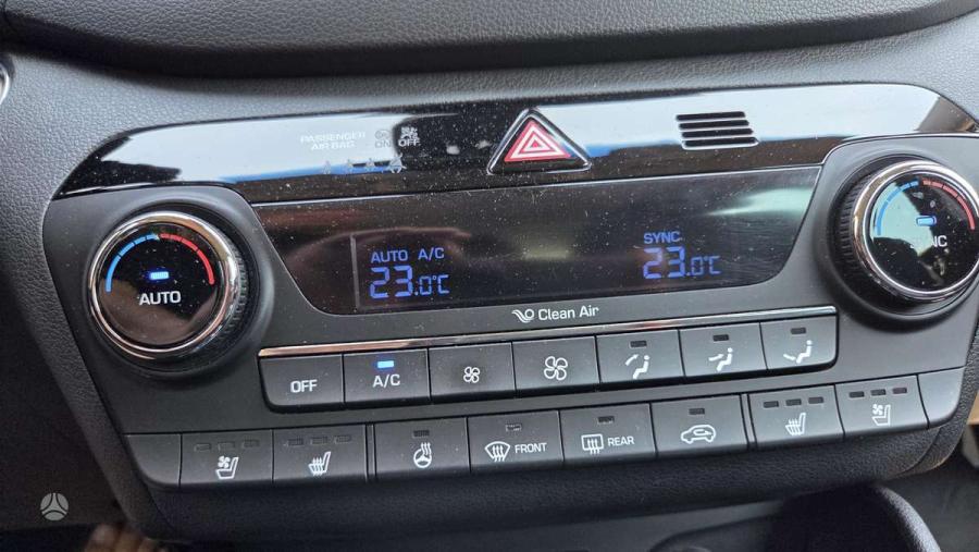 Pelēks Hyundai Tucson 2017 Tauragė, ar dzinēja tilpumu 1.69 L un nobraukumu 120 tūkst. km par 13400 €, foto 7 vietnē AUTOMOTO.COM.LV
