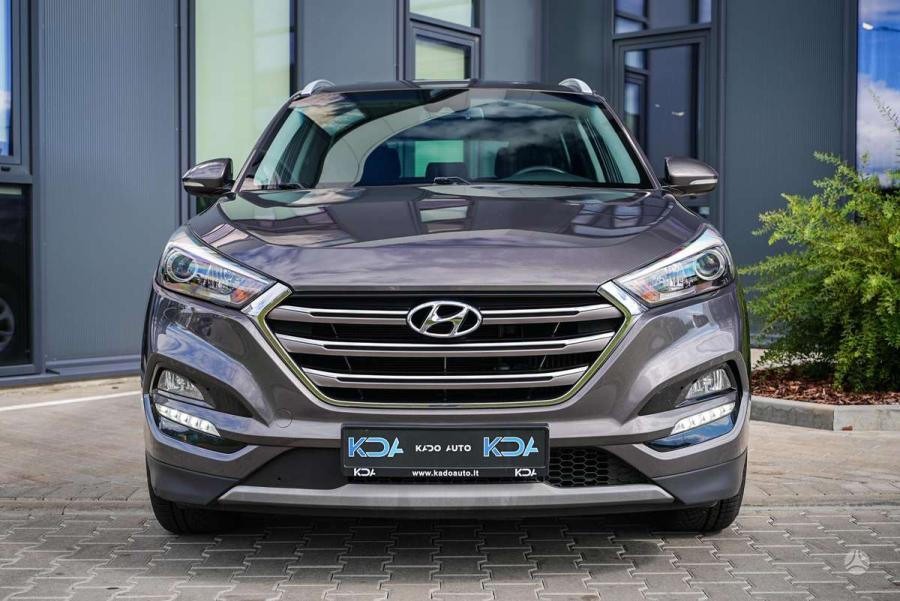 Pelēks Hyundai Tucson 2017 Kauņa, ar dzinēja tilpumu 1.59 L un nobraukumu 200 tūkst. km par 12950 €, foto 5 vietnē AUTOMOTO.COM.LV