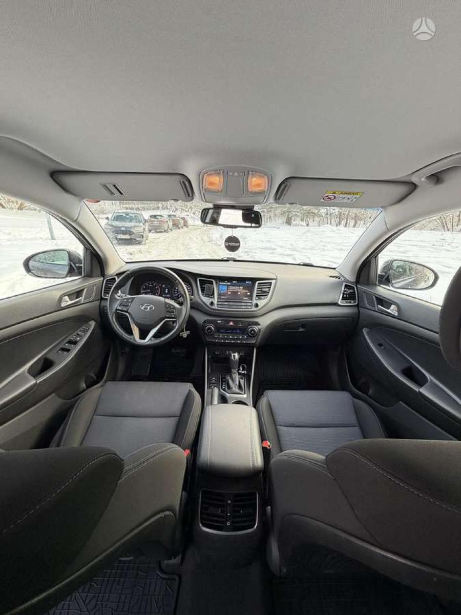 Pelēks Hyundai Tucson 2018 Viļņa, ar dzinēja tilpumu 1.59 L un nobraukumu 105 tūkst. km par 13900 €, foto 13 vietnē AUTOMOTO.COM.LV