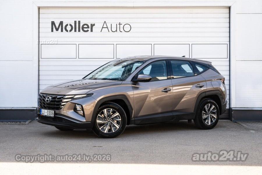 Grey Hyundai Tucson 2021 in Riga, with an engine capacity of 1.60 L and mileage of 70 thousand km for 18950 €, photo 1 on AUTOMOTO.COM.LV
