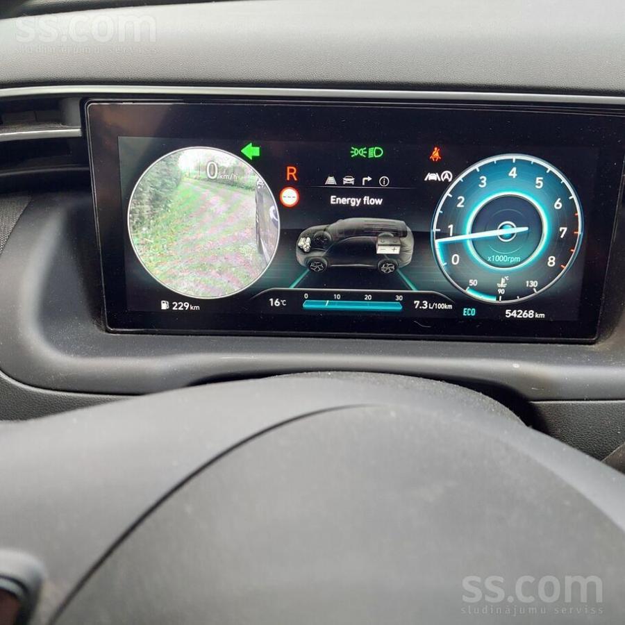 Grey Hyundai Tucson 2021 in Riga, with an engine capacity of 1.60 L and mileage of 54 thousand km for 21777 €, photo 11 on AUTOMOTO.COM.LV