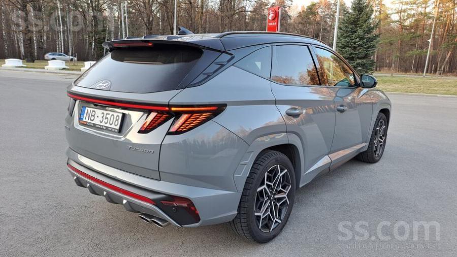 Grey Hyundai Tucson 2021 in Riga, with an engine capacity of 1.60 L and mileage of 39 thousand km for 24290 €, photo 4 on AUTOMOTO.COM.LV