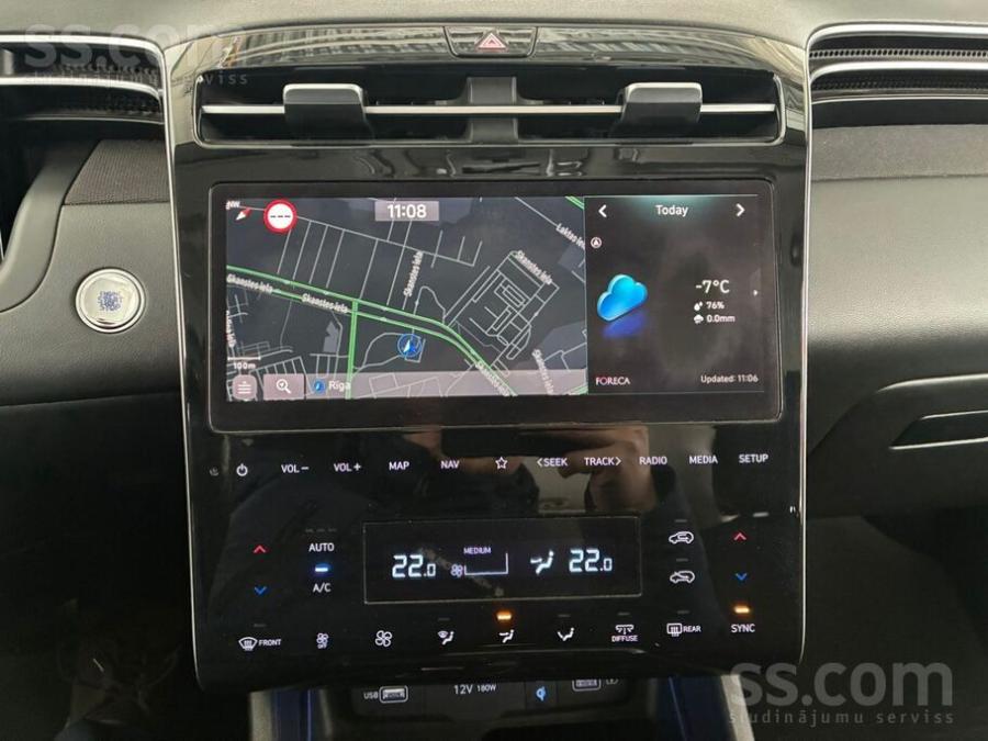Pelēks Hyundai Tucson 2021 Rīga, ar dzinēja tilpumu 1.60 L un nobraukumu 107 tūkst. km par 18990 €, foto 14 vietnē AUTOMOTO.COM.LV