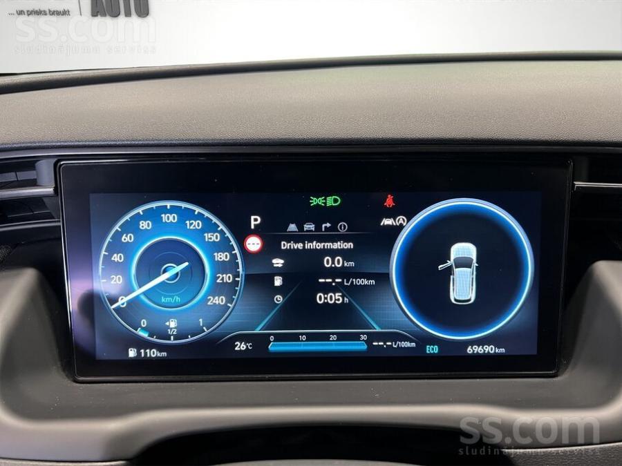 Pelēks Hyundai Tucson 2021 Rīga, ar dzinēja tilpumu 1.60 L un nobraukumu 70 tūkst. km par 23990 €, foto 12 vietnē AUTOMOTO.COM.LV