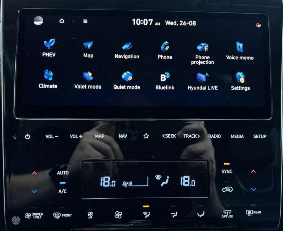 Pelēks Hyundai Tucson 2021 Viļņa, ar dzinēja tilpumu 1.60 L un nobraukumu 161 tūkst. km par 21990 €, foto 40 vietnē AUTOMOTO.COM.LV