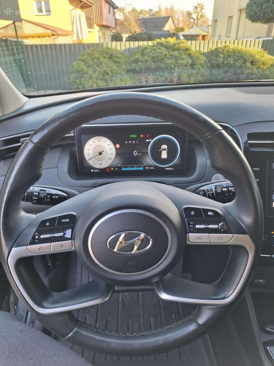 Grey Hyundai Tucson 2022 in Kaunas, with an engine capacity of 1.60 L and mileage of 79 thousand km for 21500 €, photo 15 on AUTOMOTO.COM.LV