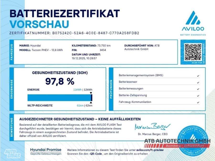 Серый Хендай Туксон 2022 в Каунас, объемом двигателя 1.60 л и пробегом 74 тыс. км за 27416 €, фото 2 на AUTOMOTO.COM.LV