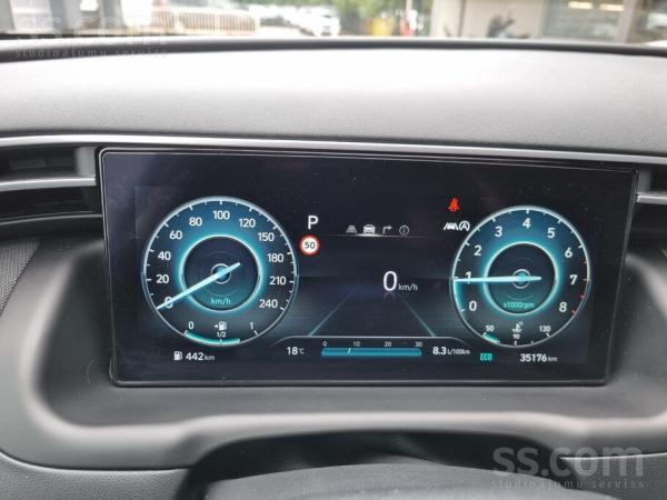 Pelēks Hyundai Tucson 2022 Rīga, ar dzinēja tilpumu 1.60 L un nobraukumu 35 tūkst. km par 23600 €, foto 10 vietnē AUTOMOTO.COM.LV