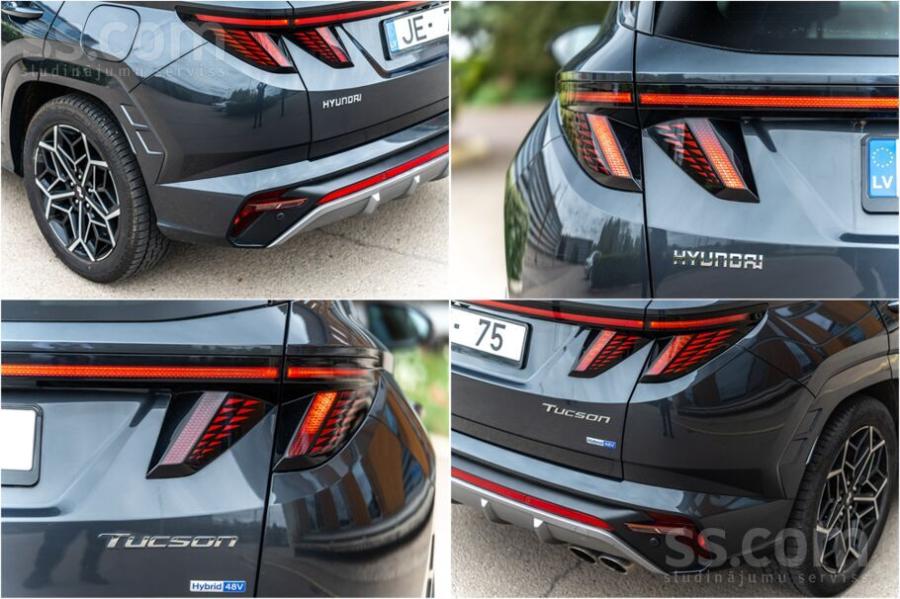 Pelēks Hyundai Tucson 2022 Rīga, ar dzinēja tilpumu 1.60 L un nobraukumu 135 tūkst. km par 20900 €, foto 10 vietnē AUTOMOTO.COM.LV