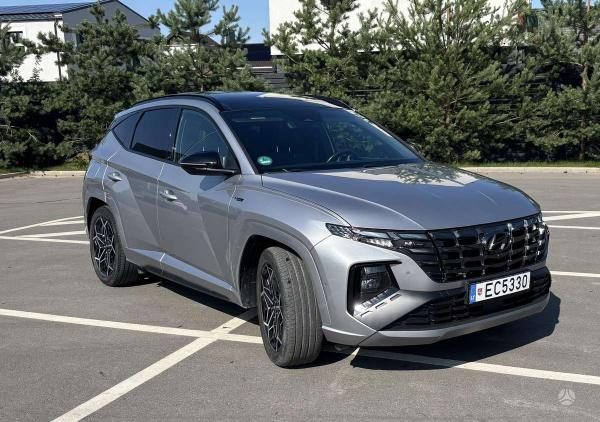 Grey Hyundai Tucson 2022 in Vilnius, with an engine capacity of 1.60 L and mileage of 48 thousand km for 29900 €, photo 1 on AUTOMOTO.COM.LV