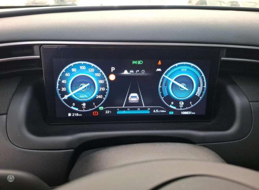 Grey Hyundai Tucson 2022 in Vilnius, with an engine capacity of 1.60 L and mileage of 109 thousand km for 23990 €, photo 10 on AUTOMOTO.COM.LV