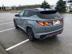 Grey Hyundai Tucson 2023 in Panevezys, with an engine capacity of 1.60 L and mileage of 57 thousand km for 28000 €, photo 5 on AUTOMOTO.COM.LV