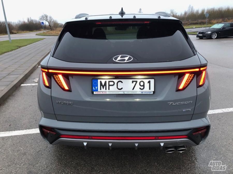 Grey Hyundai Tucson 2023 in Panevezys, with an engine capacity of 1.60 L and mileage of 57 thousand km for 28000 €, photo 6 on AUTOMOTO.COM.LV