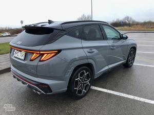 Grey Hyundai Tucson 2023 in Panevezys, with an engine capacity of 1.60 L and mileage of 57 thousand km for 28000 €, photo 7 on AUTOMOTO.COM.LV