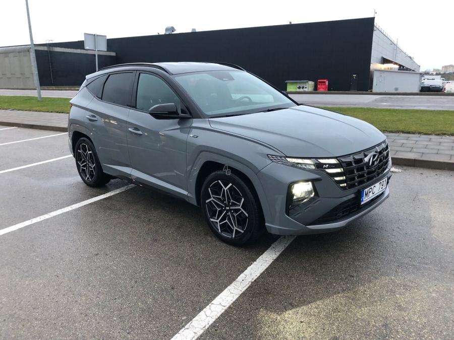 Grey Hyundai Tucson 2023 in Panevezys, with an engine capacity of 1.60 L and mileage of 57 thousand km for 28000 €, photo 9 on AUTOMOTO.COM.LV