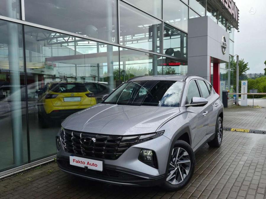 Grey Hyundai Tucson 2023 in Vilnius, with an engine capacity of 1.60 L and mileage of 39 thousand km for 23900 €, photo 1 on AUTOMOTO.COM.LV