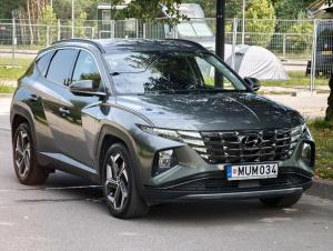 Grey Hyundai Tucson 2023 in Vilnius, with an engine capacity of 1.60 L and mileage of 74 thousand km for 25000 €, photo  on AUTOMOTO.COM.LV