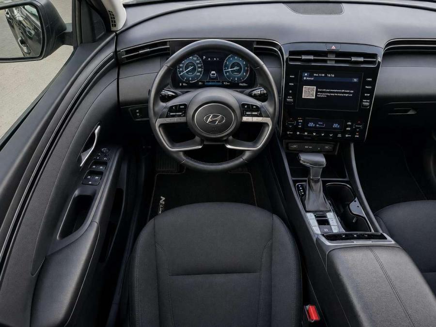 Grey Hyundai Tucson 2023 in Vilnius, with an engine capacity of 1.60 L and mileage of 95 thousand km for 23550 €, photo 10 on AUTOMOTO.COM.LV