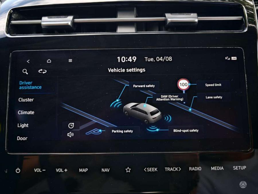 Pelēks Hyundai Tucson 2023 Viļņa, ar dzinēja tilpumu 1.60 L un nobraukumu 74 tūkst. km par 25000 €, foto 21 vietnē AUTOMOTO.COM.LV