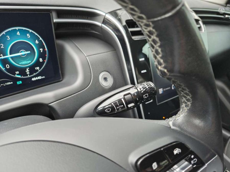 Grey Hyundai Tucson 2023 in Vilnius, with an engine capacity of 1.60 L and mileage of 48 thousand km for 23900 €, photo 17 on AUTOMOTO.COM.LV