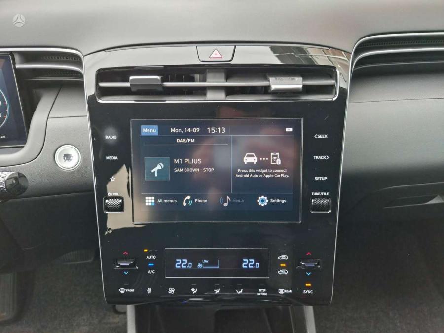 Grey Hyundai Tucson 2023 in Vilnius, with an engine capacity of 1.60 L and mileage of 48 thousand km for 23900 €, photo 20 on AUTOMOTO.COM.LV