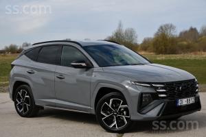 Grey Hyundai Tucson 2024 in Riga, with an engine capacity of 1.60 L and mileage of 9 thousand km for 33650 €, photo 3 on AUTOMOTO.COM.LV