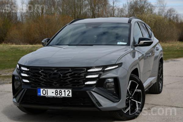 Pelēks Hyundai Tucson 2024 Rīga, ar dzinēja tilpumu 1.60 L un nobraukumu 9 tūkst. km par 33650 €, foto 9 vietnē AUTOMOTO.COM.LV