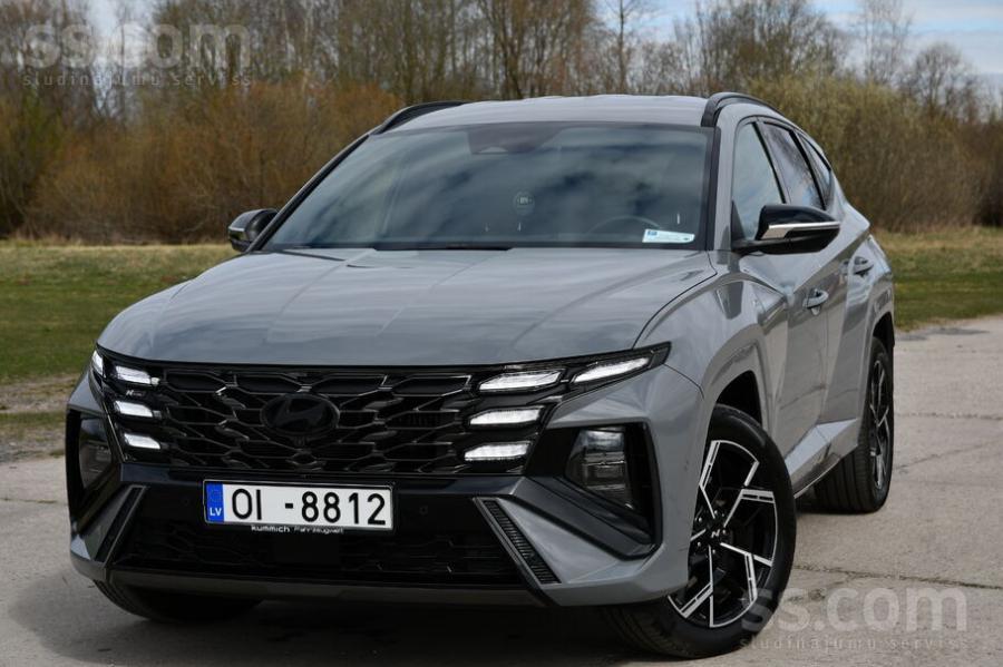 Grey Hyundai Tucson 2024 in Riga, with an engine capacity of 1.60 L and mileage of 9 thousand km for 33650 €, photo 10 on AUTOMOTO.COM.LV