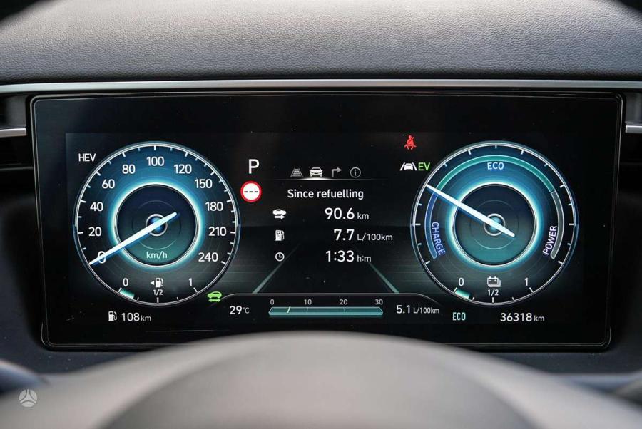 Pelēks Hyundai Tucson 2024 Marijampole, ar dzinēja tilpumu 1.60 L un nobraukumu 36 tūkst. km par 31450 €, foto 29 vietnē AUTOMOTO.COM.LV