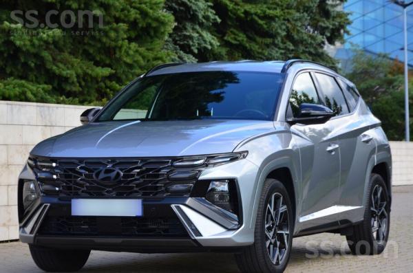 Grey Hyundai Tucson 2024 in Riga, with an engine capacity of 1.60 L and mileage of 35 thousand km for 31000 €, photo 6 on AUTOMOTO.COM.LV