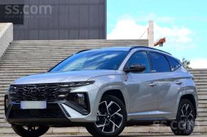 Pelēks Hyundai Tucson 2024 Rīga, ar dzinēja tilpumu 1.60 L un nobraukumu 35 tūkst. km par 31000 €, foto 24 vietnē AUTOMOTO.COM.LV