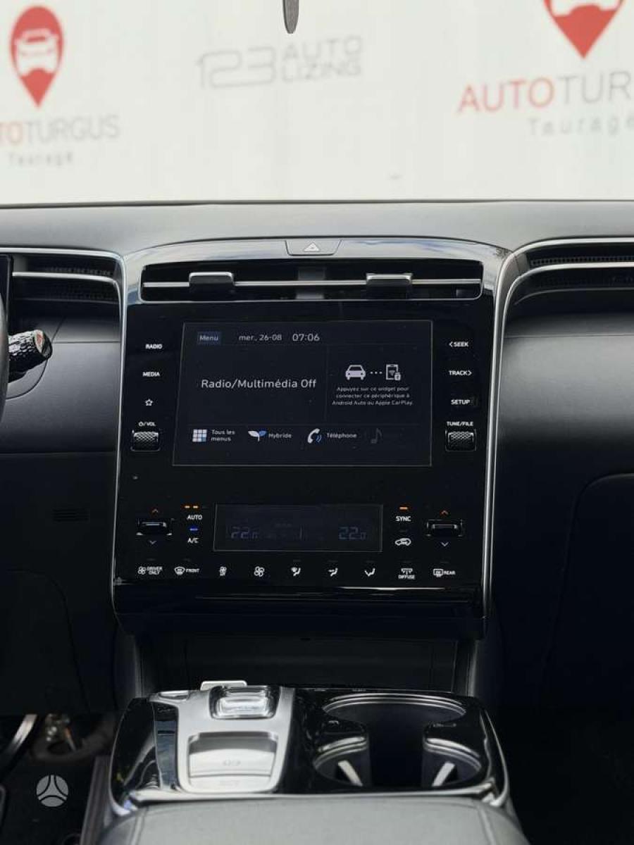 Pelēks Hyundai Tucson 2024 Tauragė, ar dzinēja tilpumu 1.60 L un nobraukumu 88 tūkst. km par 19200 €, foto 37 vietnē AUTOMOTO.COM.LV