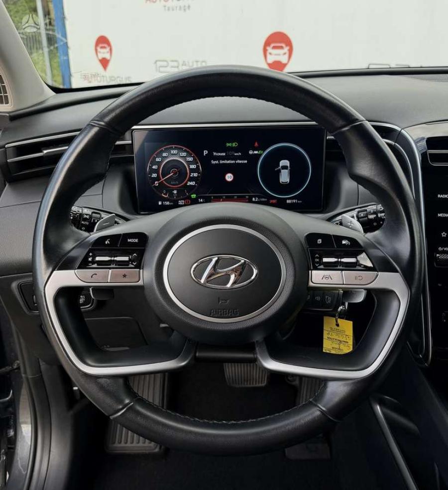 Pelēks Hyundai Tucson 2024 Tauragė, ar dzinēja tilpumu 1.60 L un nobraukumu 88 tūkst. km par 19200 €, foto 39 vietnē AUTOMOTO.COM.LV