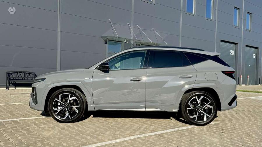 Grey Hyundai Tucson 2026 in Vilnius, with an engine capacity of 1.60 L and mileage of 1 thousand km for 37500 €, photo 7 on AUTOMOTO.COM.LV