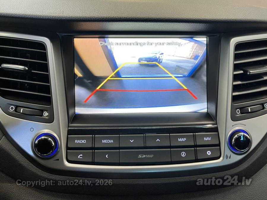 Grey Hyundai Tucson 2018 in Tallinn, with an engine capacity of 1.60 L and mileage of 97 thousand km for 12900 €, photo 17 on AUTOMOTO.COM.LV