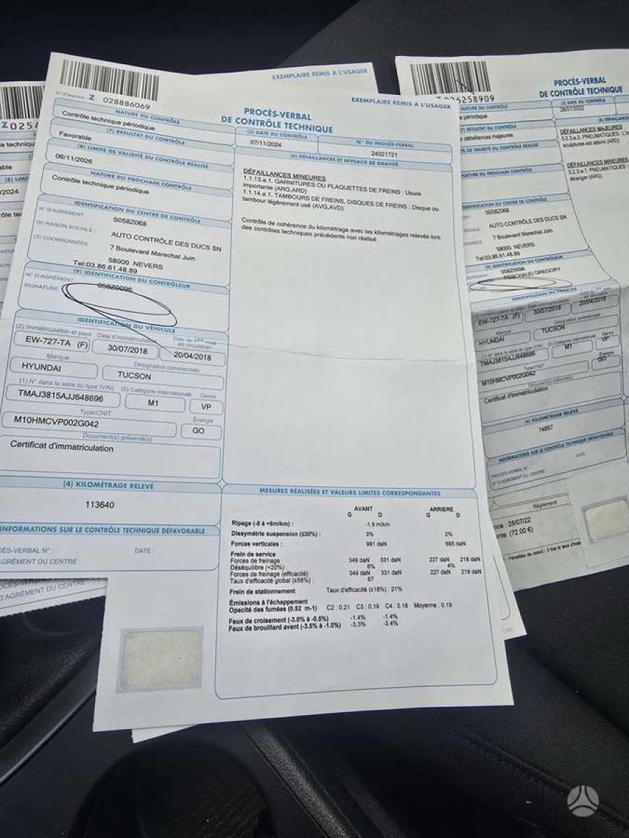 Серый Хендай Туксон 2018 в Таураге, объемом двигателя 0.00 л и пробегом 128 тыс. км за 12200 €, фото 13 на AUTOMOTO.COM.LV