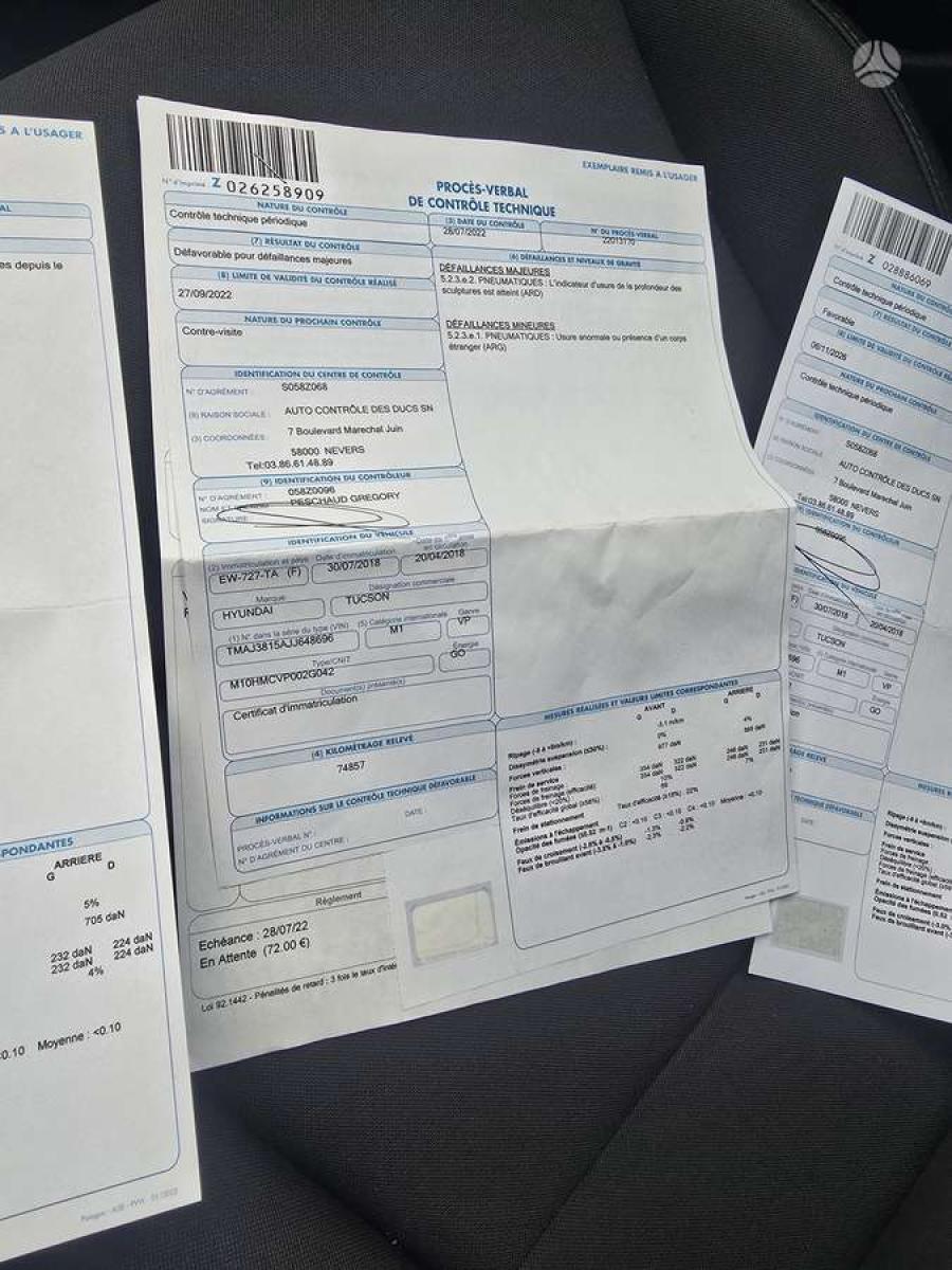 Серый Хендай Туксон 2018 в Таураге, объемом двигателя 0.00 л и пробегом 128 тыс. км за 12200 €, фото 14 на AUTOMOTO.COM.LV