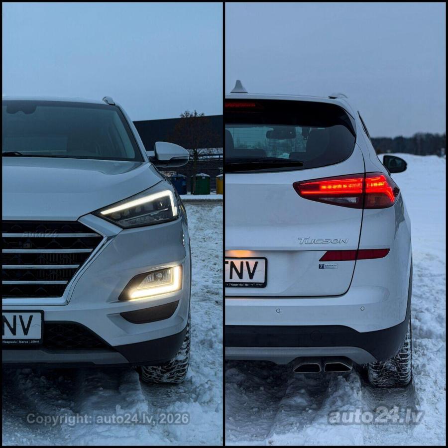 Grey Hyundai Tucson 2019 in Tallinn, with an engine capacity of 1.60 L and mileage of 106 thousand km for 15900 €, photo 26 on AUTOMOTO.COM.LV