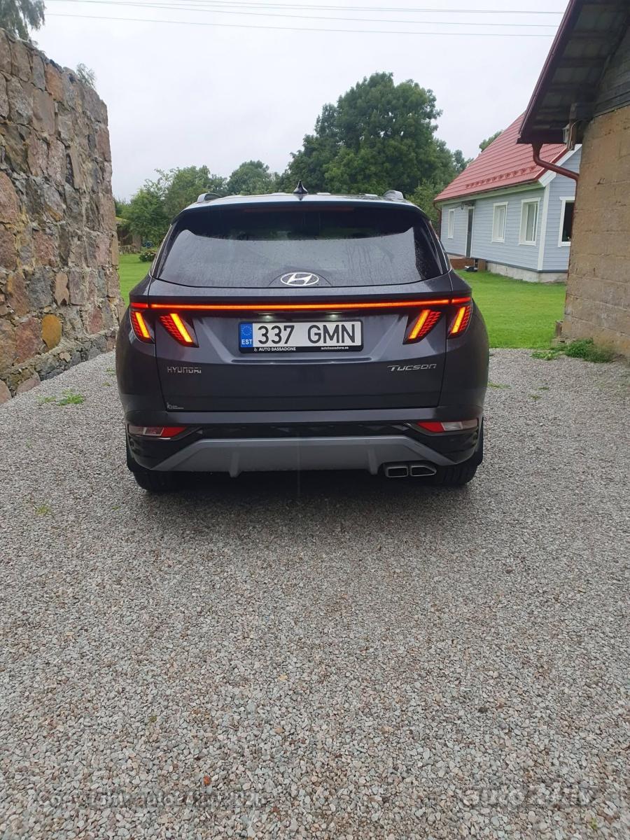Grey Hyundai Tucson 2024 in Tallinn, with an engine capacity of 1.60 L and mileage of 16 thousand km for 29900 €, photo 16 on AUTOMOTO.COM.LV
