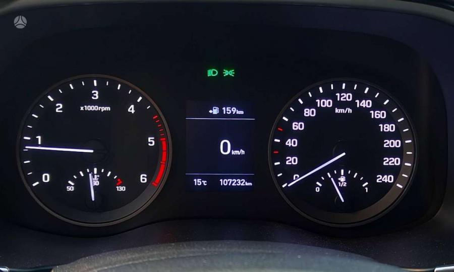 Grey Hyundai Tucson 2020 in Kaunas, with an engine capacity of 1.60 L and mileage of 107 thousand km for 14300 €, photo 11 on AUTOMOTO.COM.LV