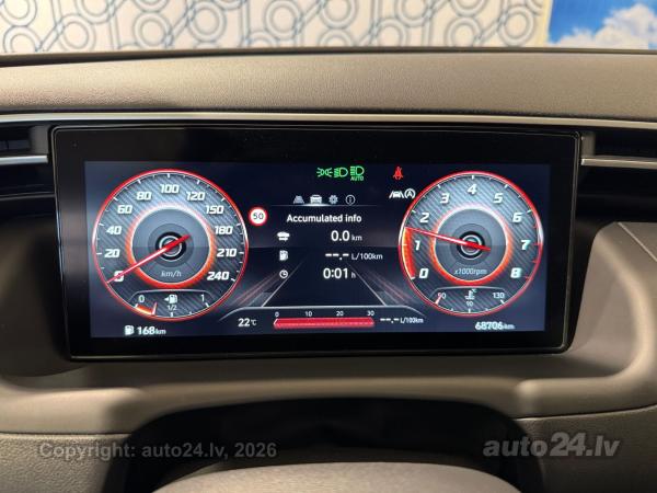 Grey Hyundai Tucson 2022 in Tallinn, with an engine capacity of 1.60 L and mileage of 71 thousand km for 18900 €, photo 10 on AUTOMOTO.COM.LV