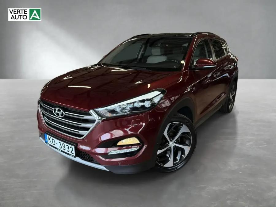 Red Hyundai Tucson 2016 in Riga, with an engine capacity of 1.60 L and mileage of 184 thousand km for 11990 €, photo 3 on AUTOMOTO.COM.LV