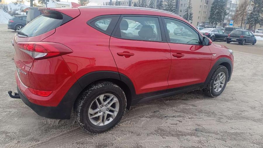 Sarkans Hyundai Tucson 2017 Tauragė, ar dzinēja tilpumu 1.59 L un nobraukumu 125 tūkst. km par 9850 €, foto 4 vietnē AUTOMOTO.COM.LV