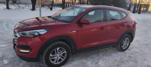 Sarkans Hyundai Tucson 2017 Tauragė, ar dzinēja tilpumu 1.59 L un nobraukumu 129 tūkst. km par 9800 €, foto  vietnē AUTOMOTO.COM.LV