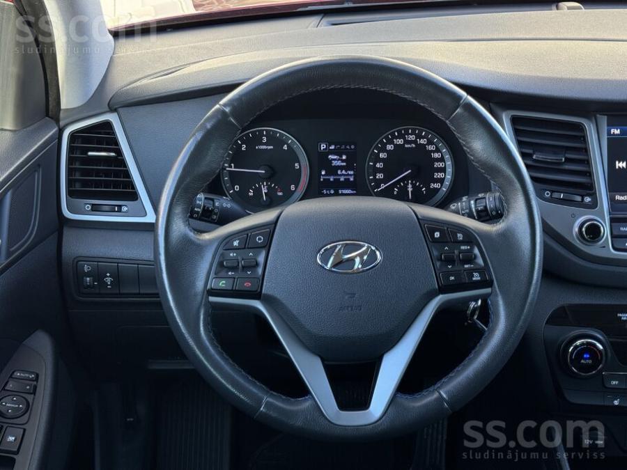 Sarkans Hyundai Tucson 2018 Valmiera, ar dzinēja tilpumu 1.70 L un nobraukumu 92 tūkst. km par 13900 €, foto 9 vietnē AUTOMOTO.COM.LV