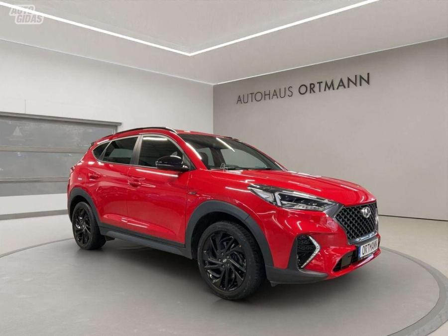 Red Hyundai Tucson 2019 in Kaunas, with an engine capacity of 1.60 L and mileage of 60 thousand km for 24347 €, photo 1 on AUTOMOTO.COM.LV