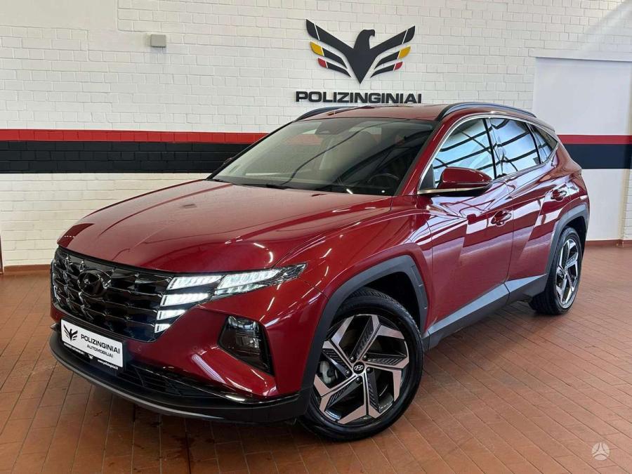Red Hyundai Tucson 2021 in Kaunas, with an engine capacity of 1.60 L and mileage of 95 thousand km for 21600 €, photo 1 on AUTOMOTO.COM.LV