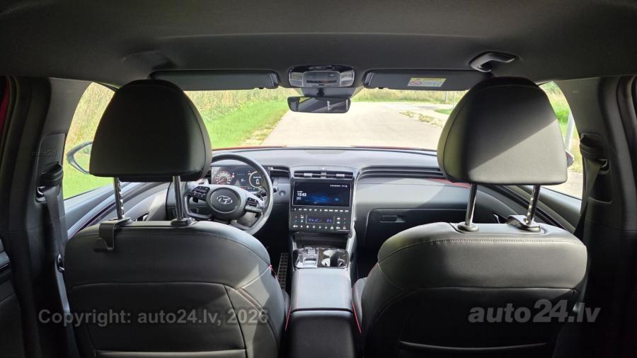 Red Hyundai Tucson 2021 in Tallinn, with an engine capacity of 1.60 L and mileage of 45 thousand km for 25999 €, photo 18 on AUTOMOTO.COM.LV