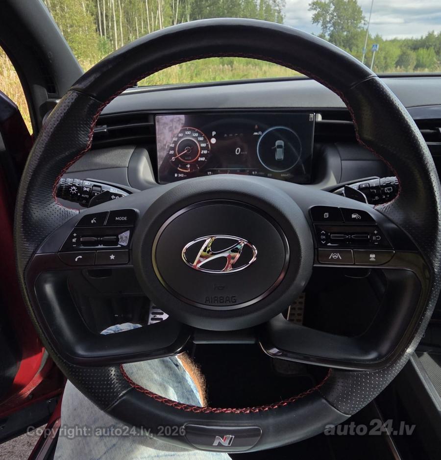 Red Hyundai Tucson 2021 in Tallinn, with an engine capacity of 1.60 L and mileage of 45 thousand km for 25999 €, photo 19 on AUTOMOTO.COM.LV