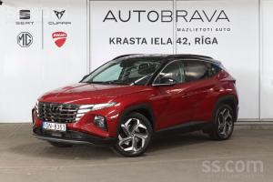 Красный Хендай Туксон 2022 в Рига, объемом двигателя 1.60 л и пробегом 72 тыс. км за 21990 €, фото  на AUTOMOTO.COM.LV